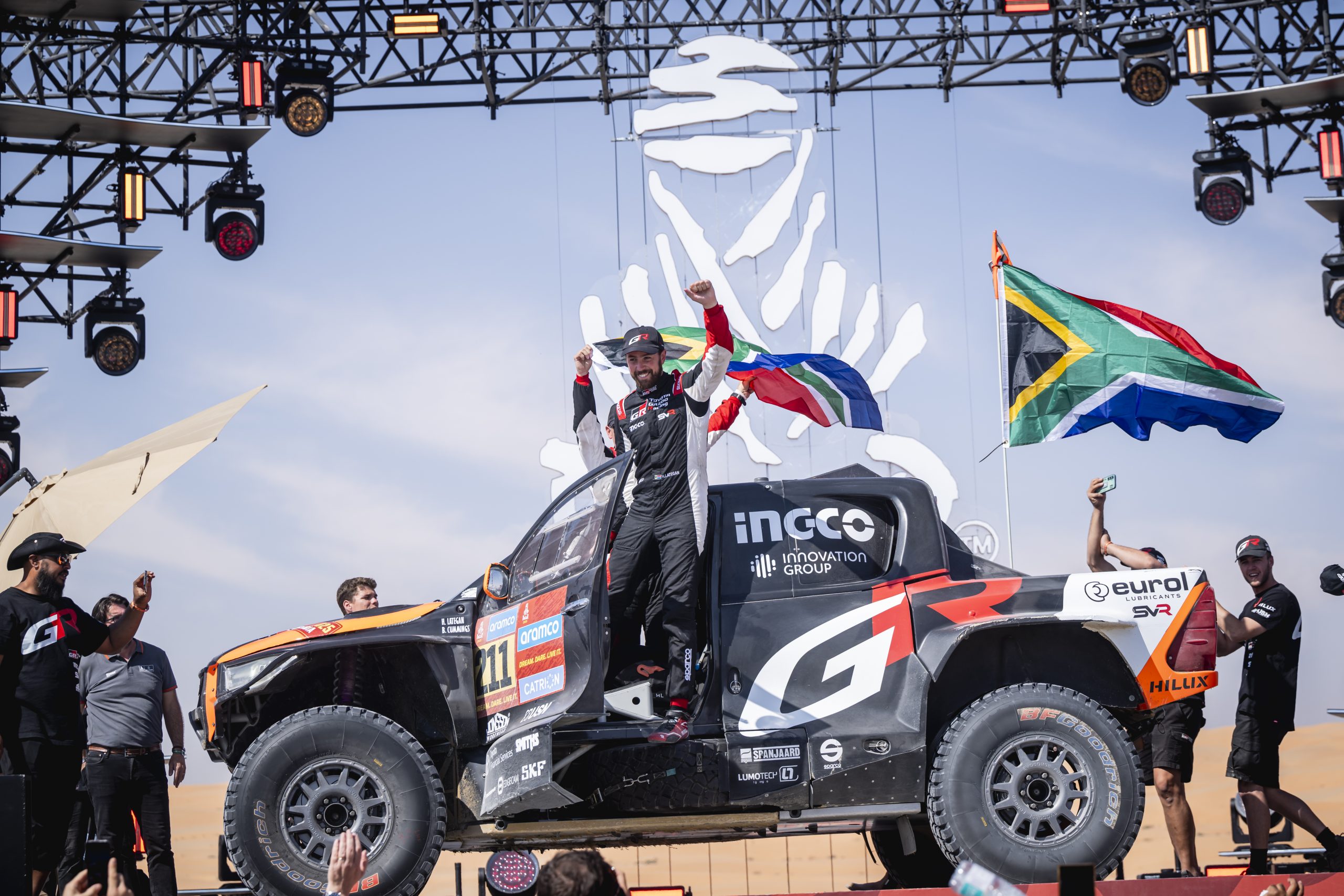 Toyota first and second at the Dakar Rally - Toyota Media Site