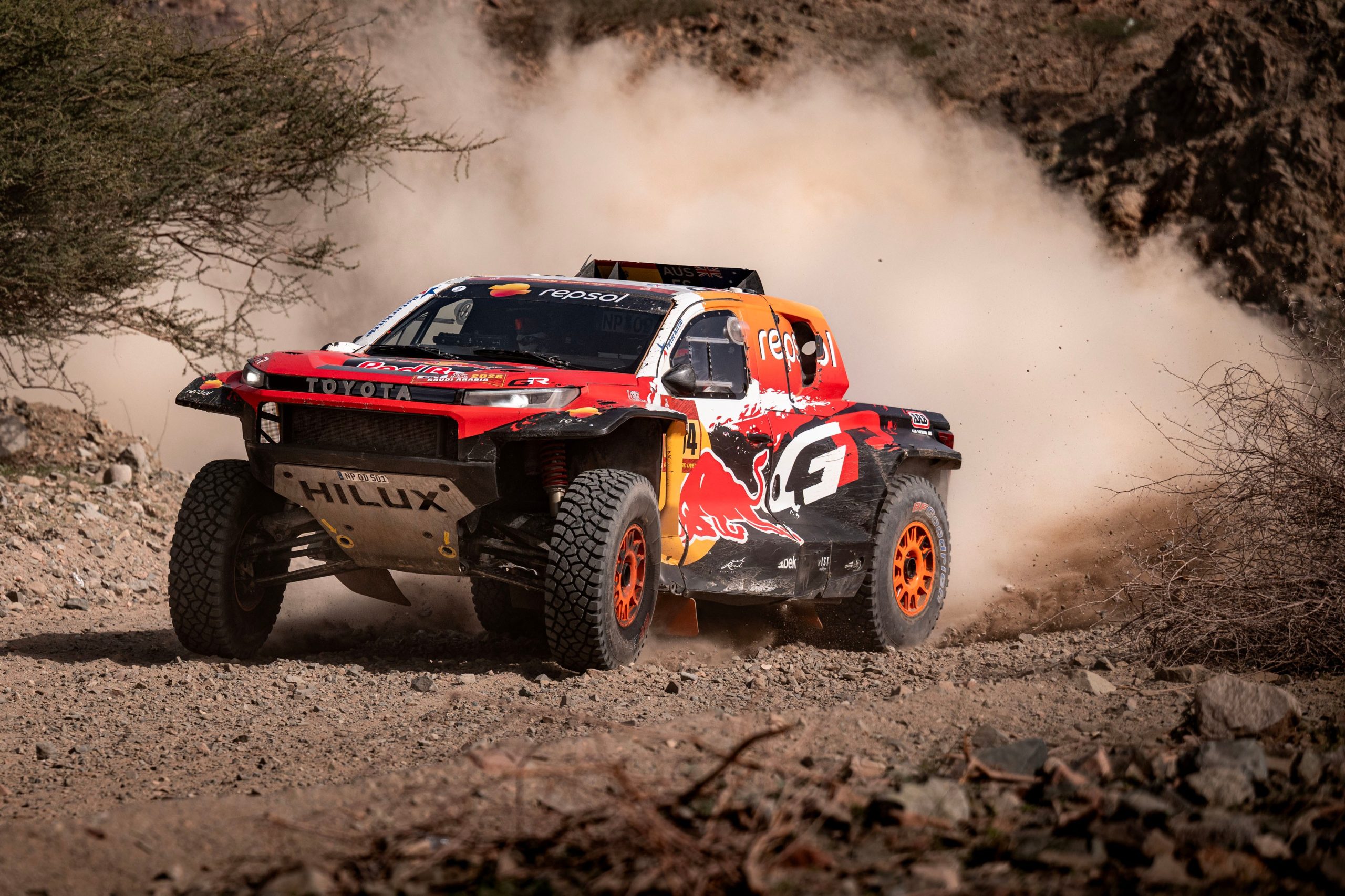 Toyota Gazoo Racing W2RC near the Dakar Rally finish line - Toyota ...